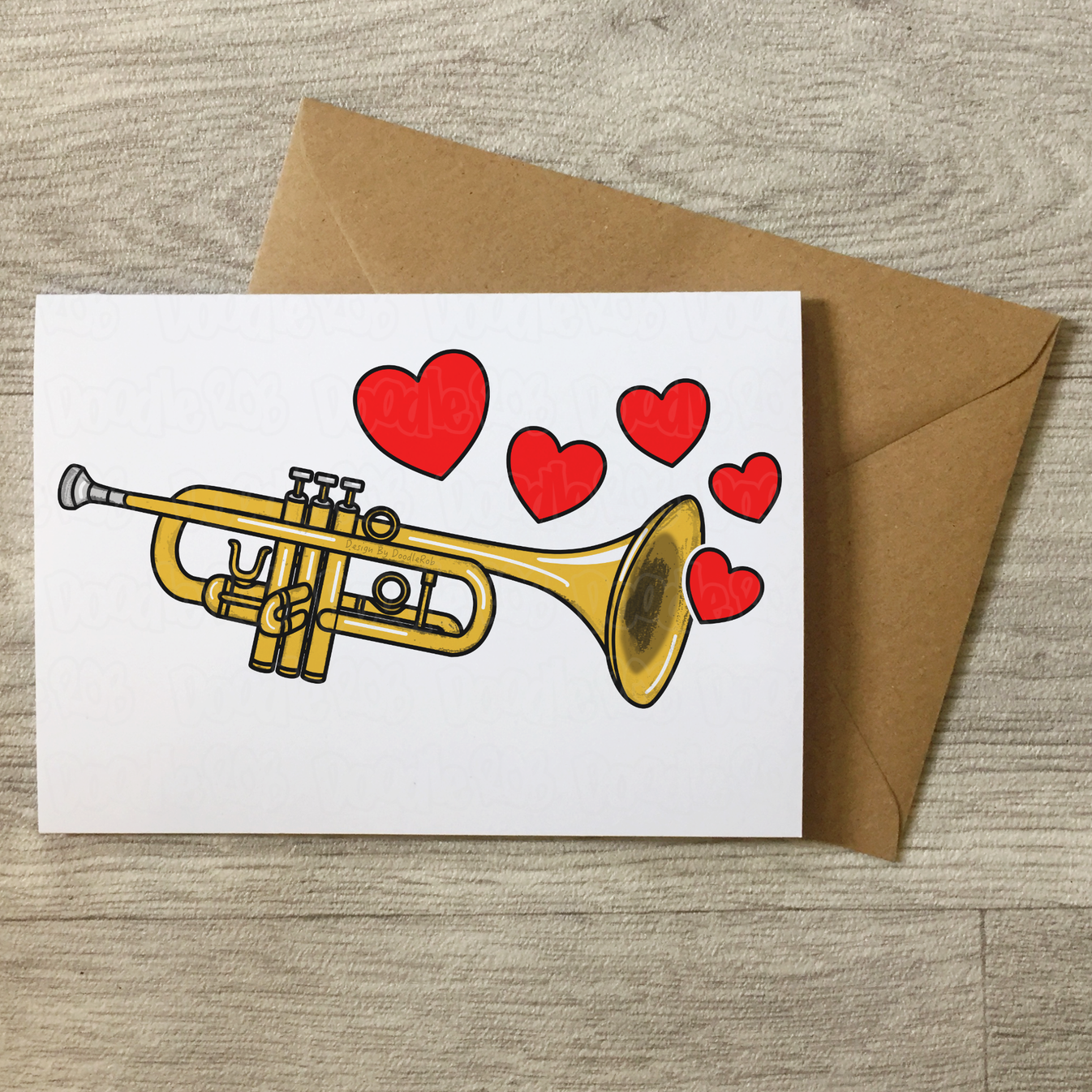 Trumpet Anniversary Card - Trumpeter Greeting Card - Brass Musician Ca ...
