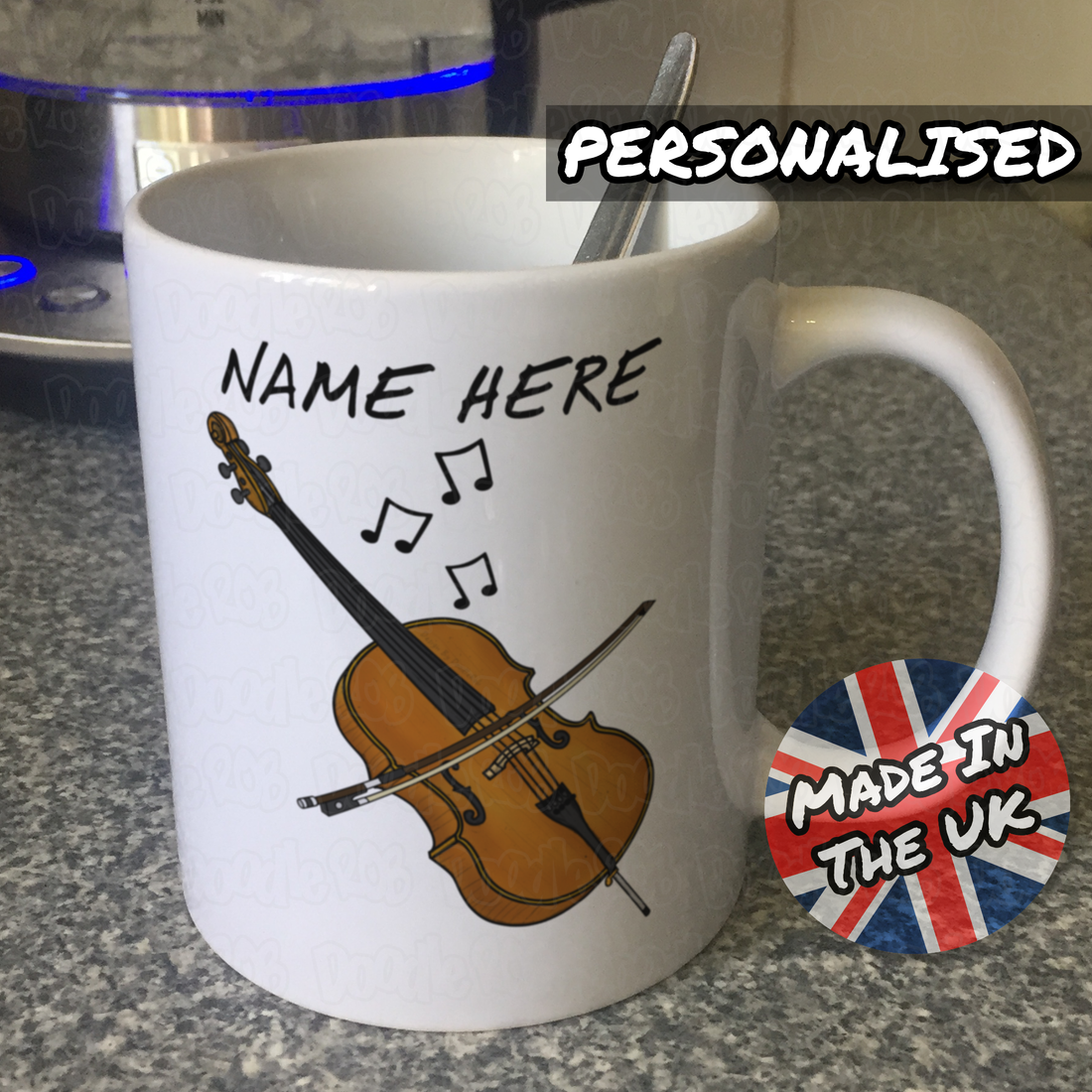 Cello Personalised Mug - Custom Gift For Cellist - Cello Teacher Mug ...
