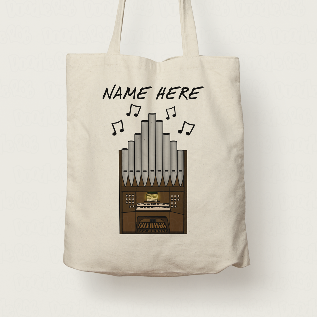 Church Organ Personalised Tote Bag - Gift For Church Organist - Organ ...
